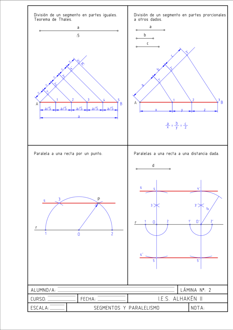 EPVA 3º ESO. LÁMINA 2: SEGMENTOS Y PARALELISMO. - Blog de EPVA