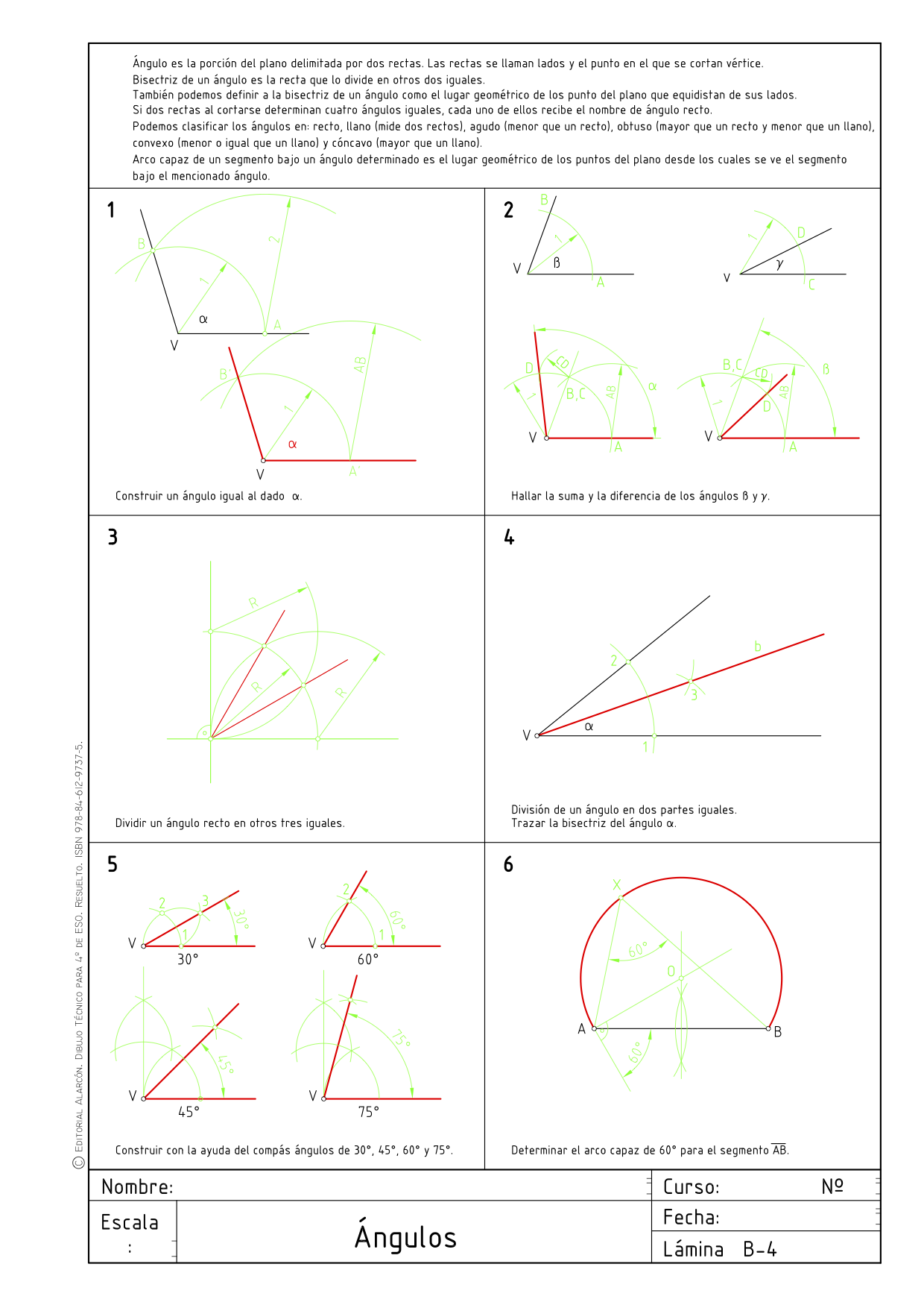EPVA 4º ESO. LÁMINA 04. ÁNGULOS. - Blog de EPVA