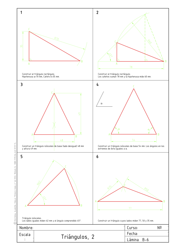 EPVA 4º ESO. LÁMINA 06. TRIÁNGULOS 2. - Blog de EPVA