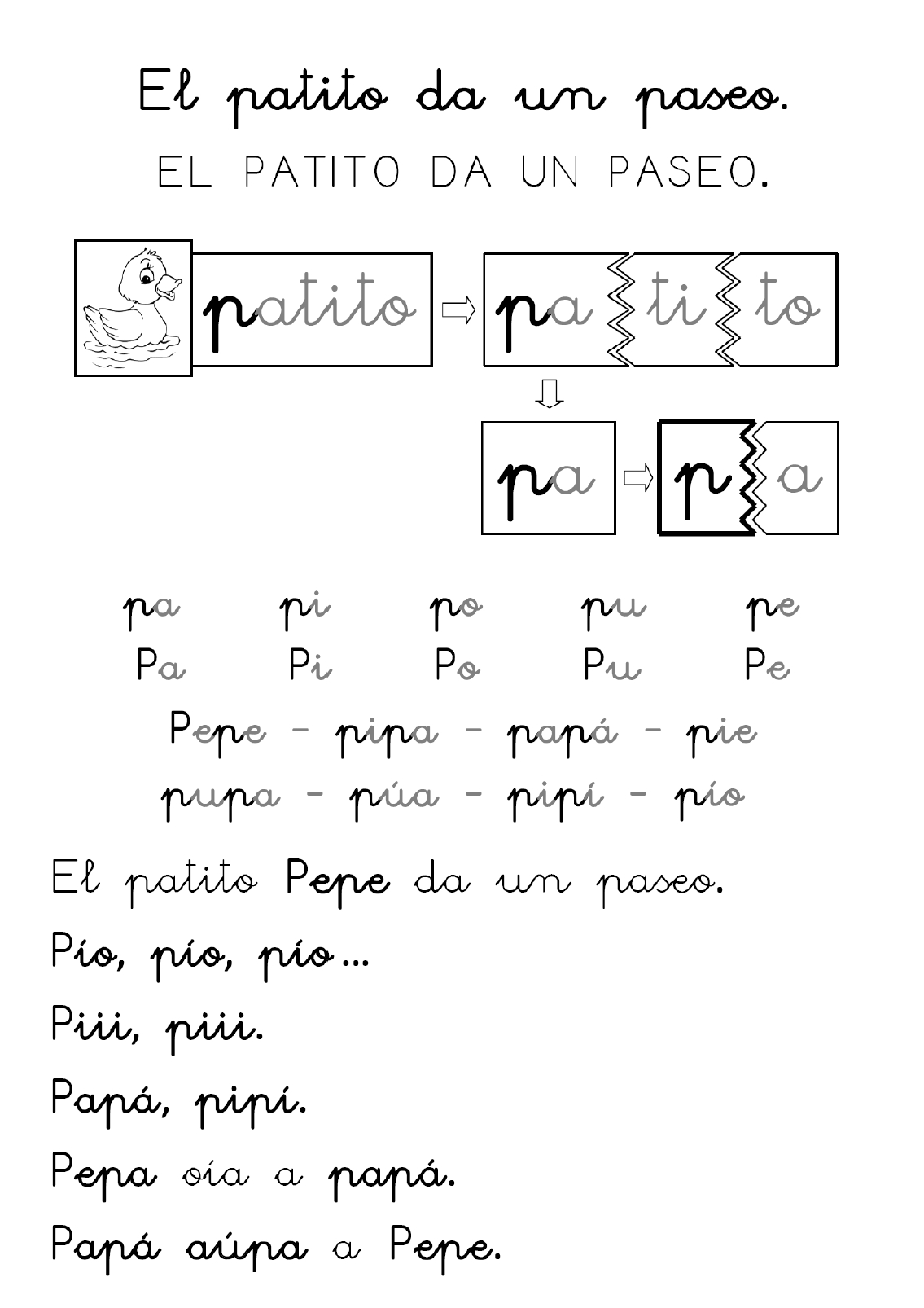 Lectura de la letra P - El Abezoo de Aurelio
