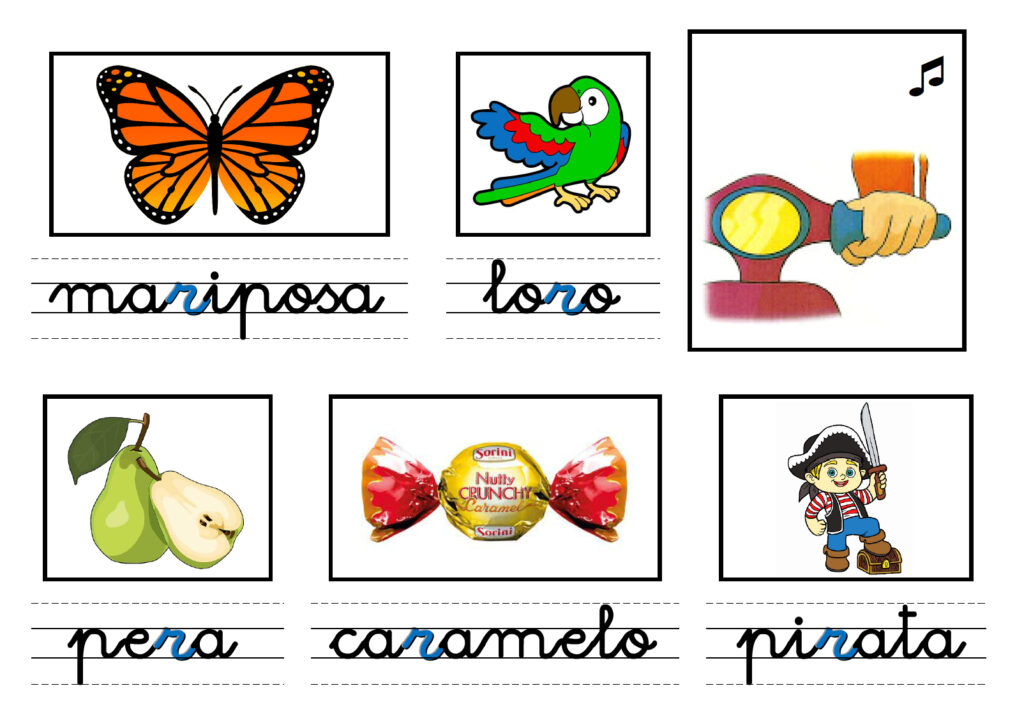 Cartel de la letra R suave - El Abezoo de Aurelio