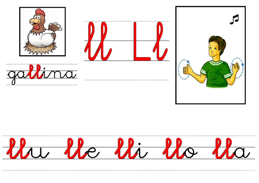 Cartel de la letra LL - El Abezoo de Aurelio