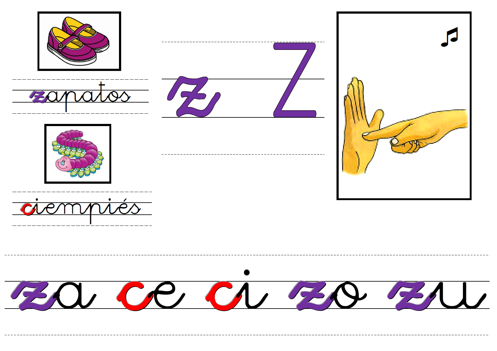 Cartel de la letra Z - El Abezoo de Aurelio