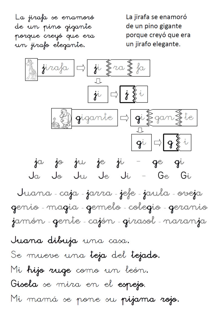 Lectura de la letra J - El Abezoo de Aurelio