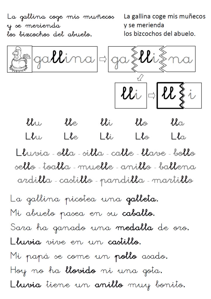 Lectura de la letra LL - El Abezoo de Aurelio