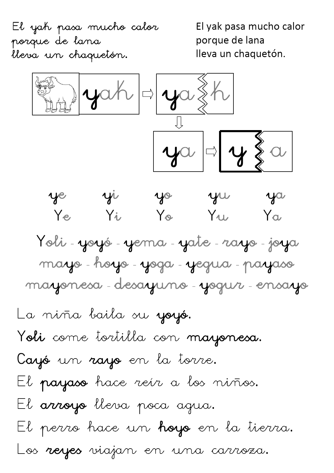 Lectura de la letra Y - El Abezoo de Aurelio