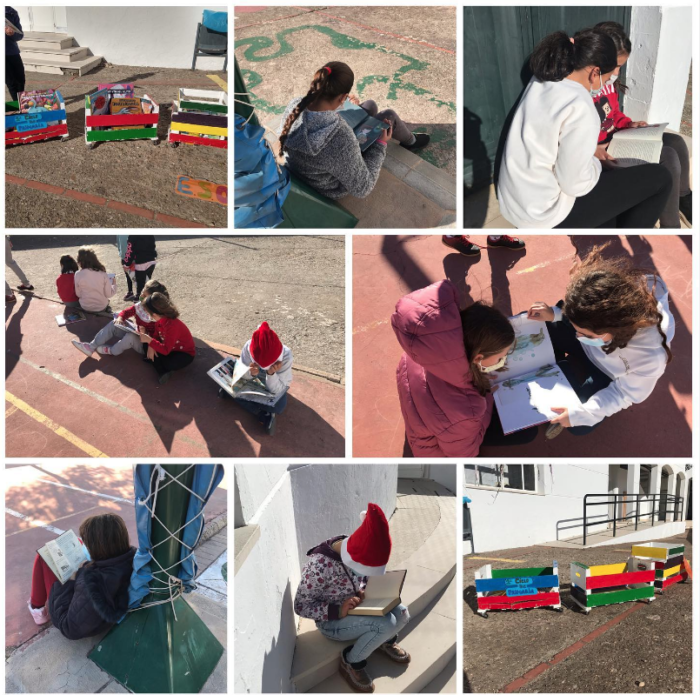 Lecturas en el patio - C.E.I.P. Hermanos Arellano - GALAROZA