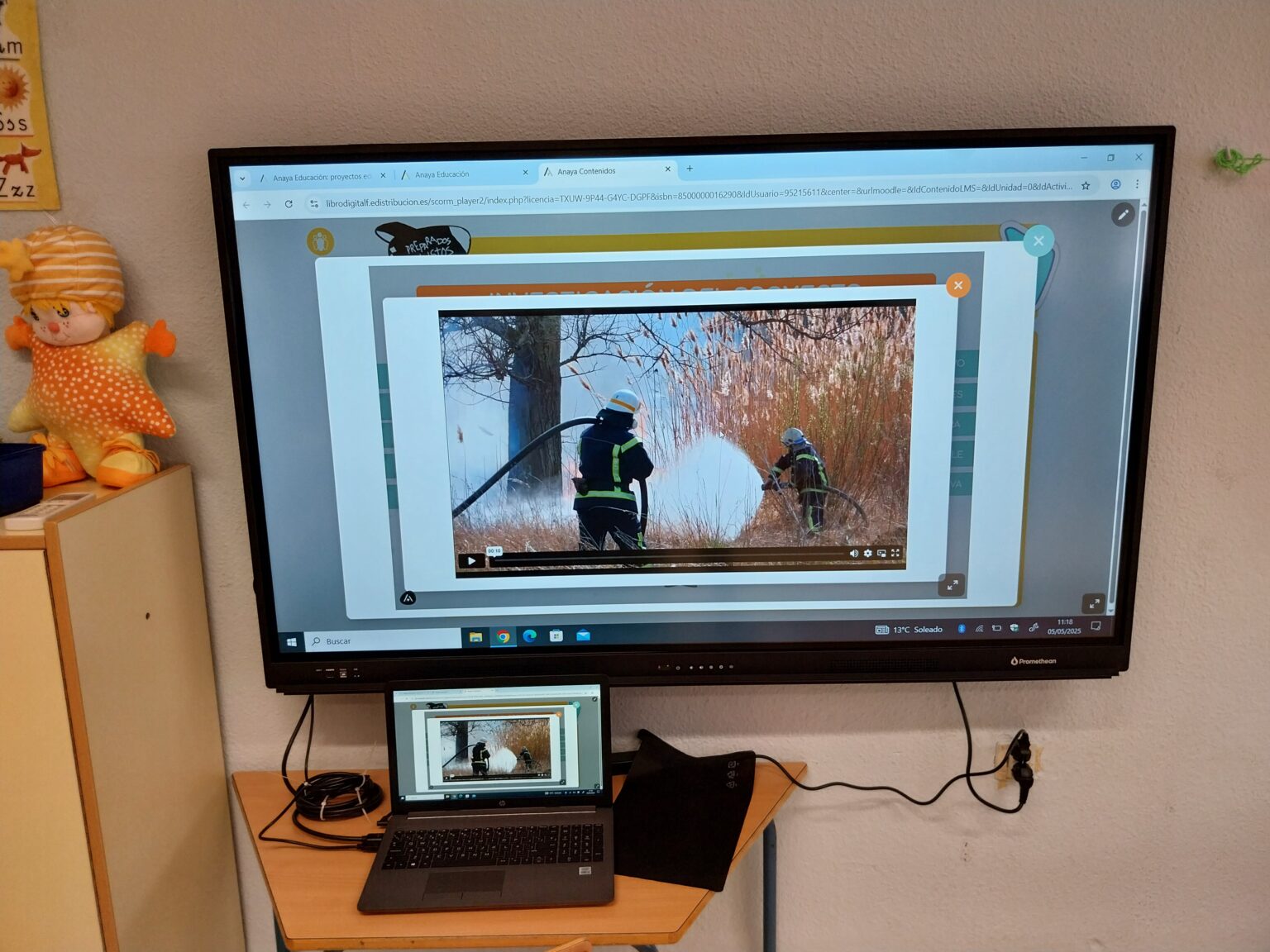 PANTALLA DIGITAL TÁCTIL EN INFANTIL - CEIP San Agustín