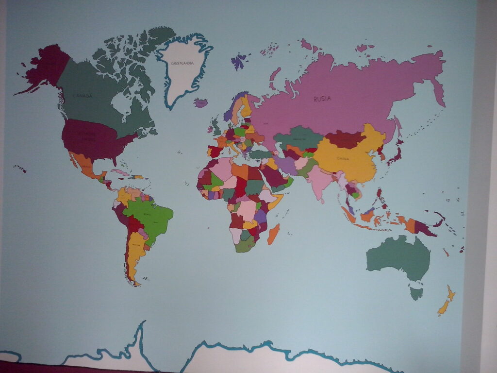 MAPA MUNDI “ESPECTACULAR” - CEIP VICENTE ALEIXANDRE
