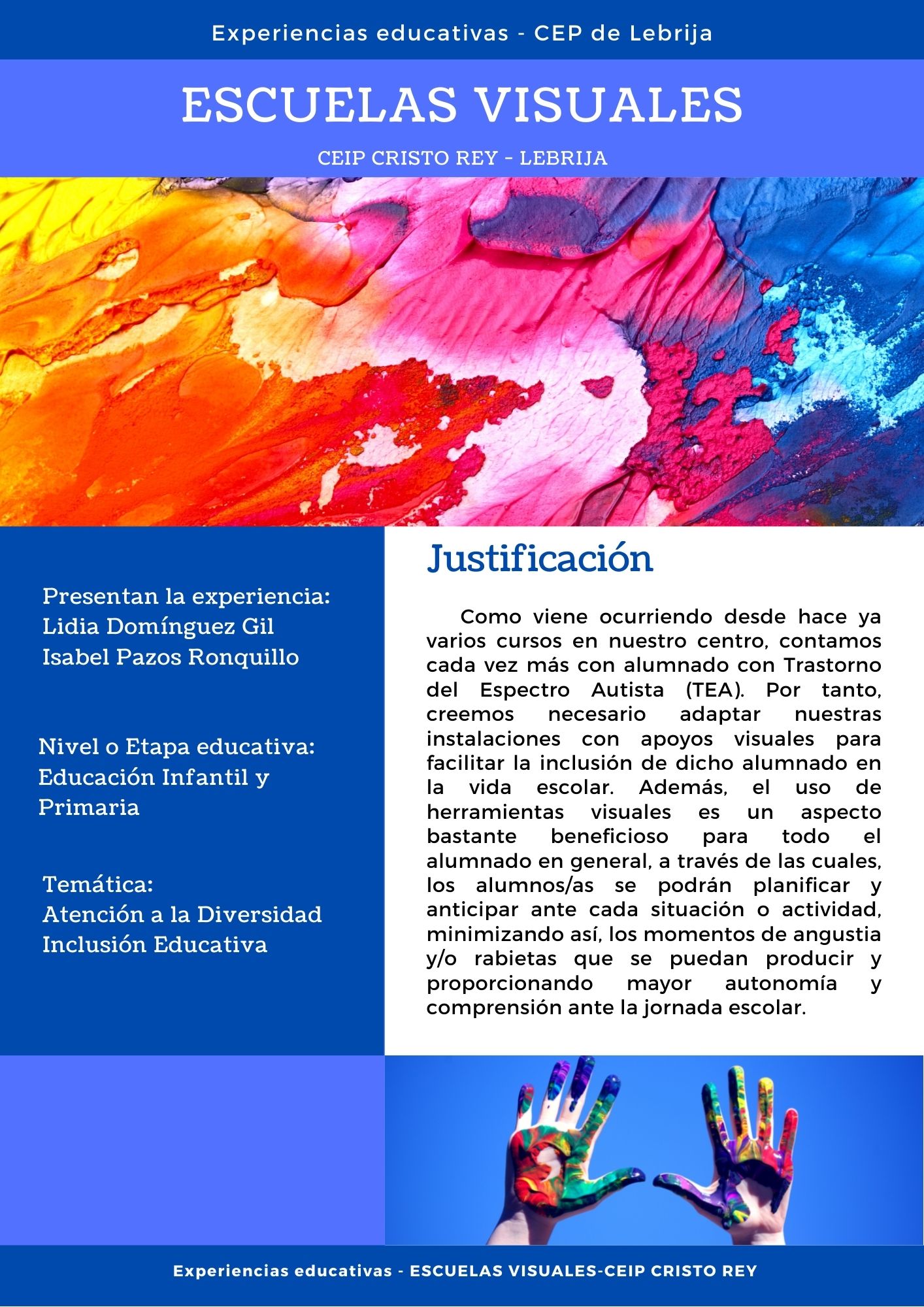 ESCUELAS VISUALES – CEIP CRISTO REY (LEBRIJA) - Experiencias Educativas