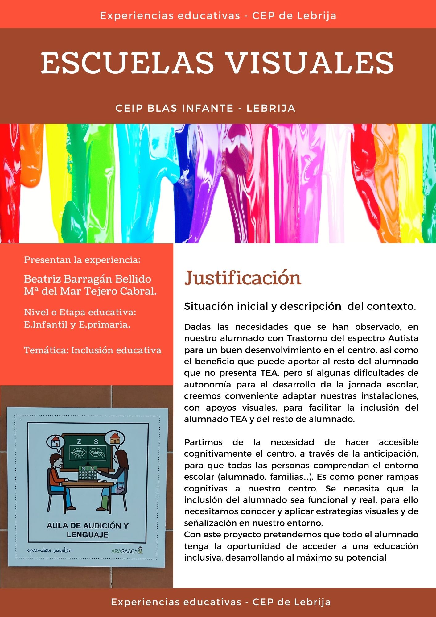ESCUELAS VISUALES – CEIP BLAS INFANTE (LEBRIJA) - Experiencias Educativas