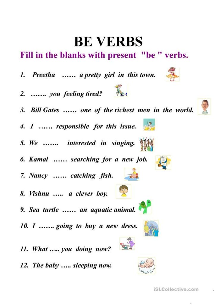 TO BE VERB ACTIVITIES - El blog de Anita Mesa