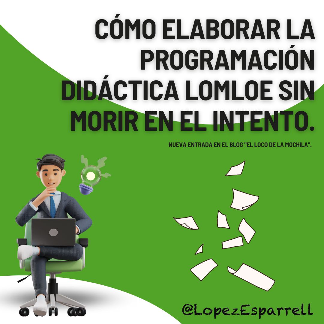 LA PROGRAMACIÓN CON LA LOMLOE: CÓMO ELABORAR UNA PROGRAMACIÓN SIN MORIR EN EL INTENTO - El loco ...
