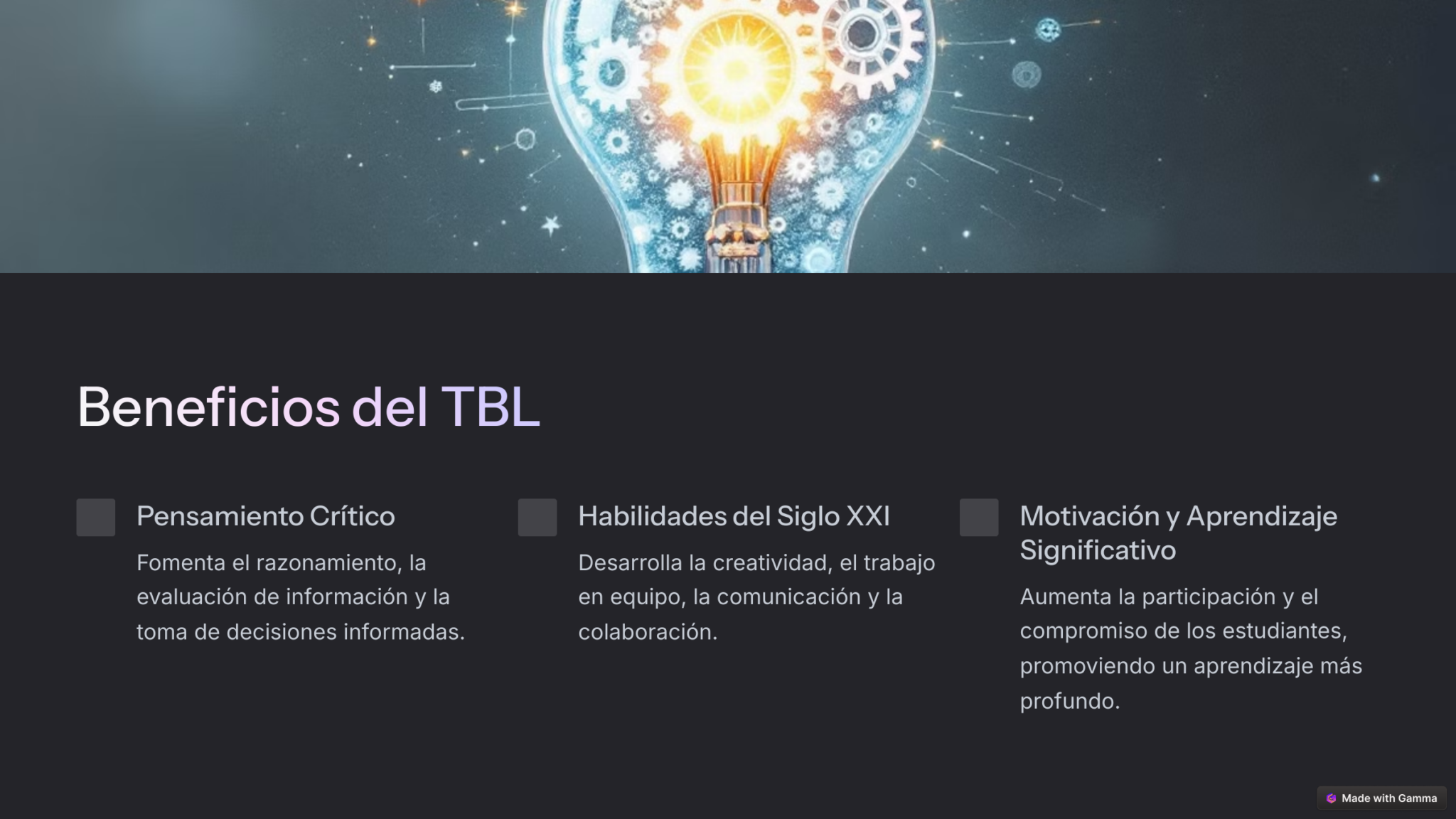 GENERAR PRESENTACIÓN CON INTELIGENCIA ARTIFICIAL GAMMA AI - Equipo de ...