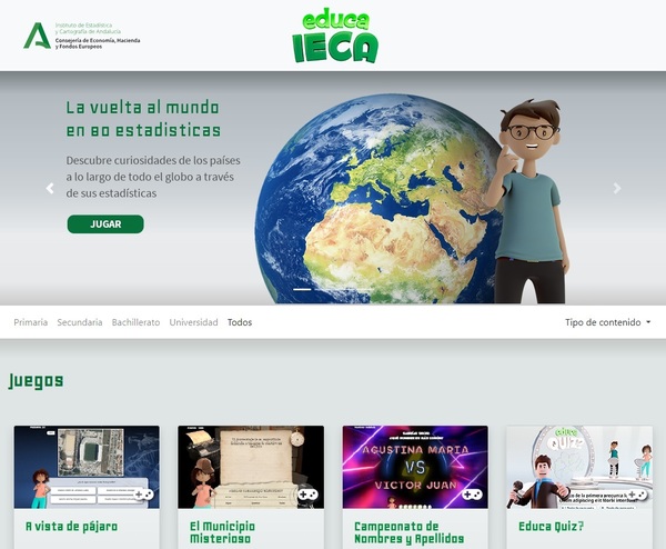 Nace ‘educa IECA’, el portal educativo de estadística y cartografía de ...
