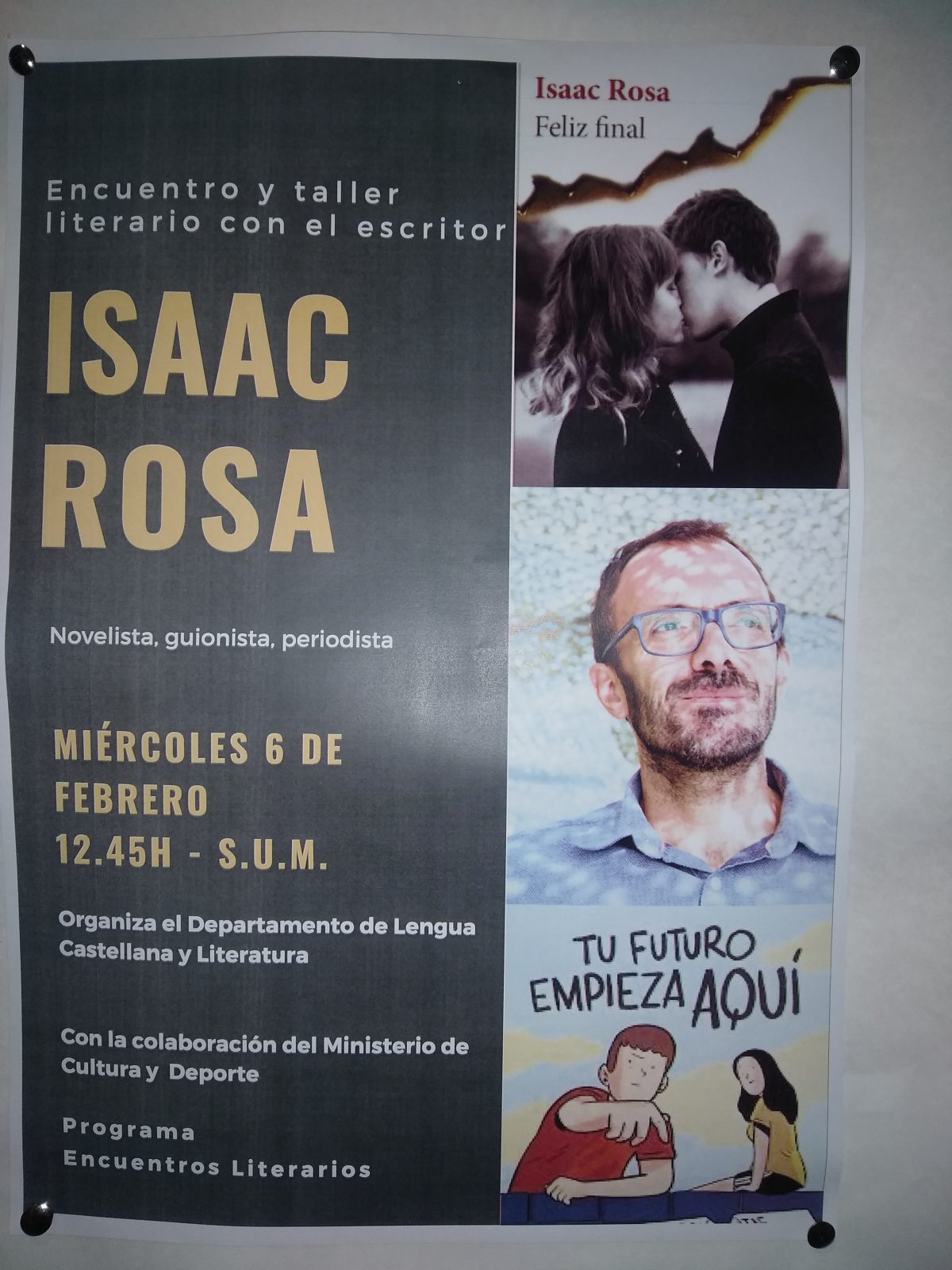 Encuentro con Isaac Rosa | I.E.S. Juan Sebastián Elcano