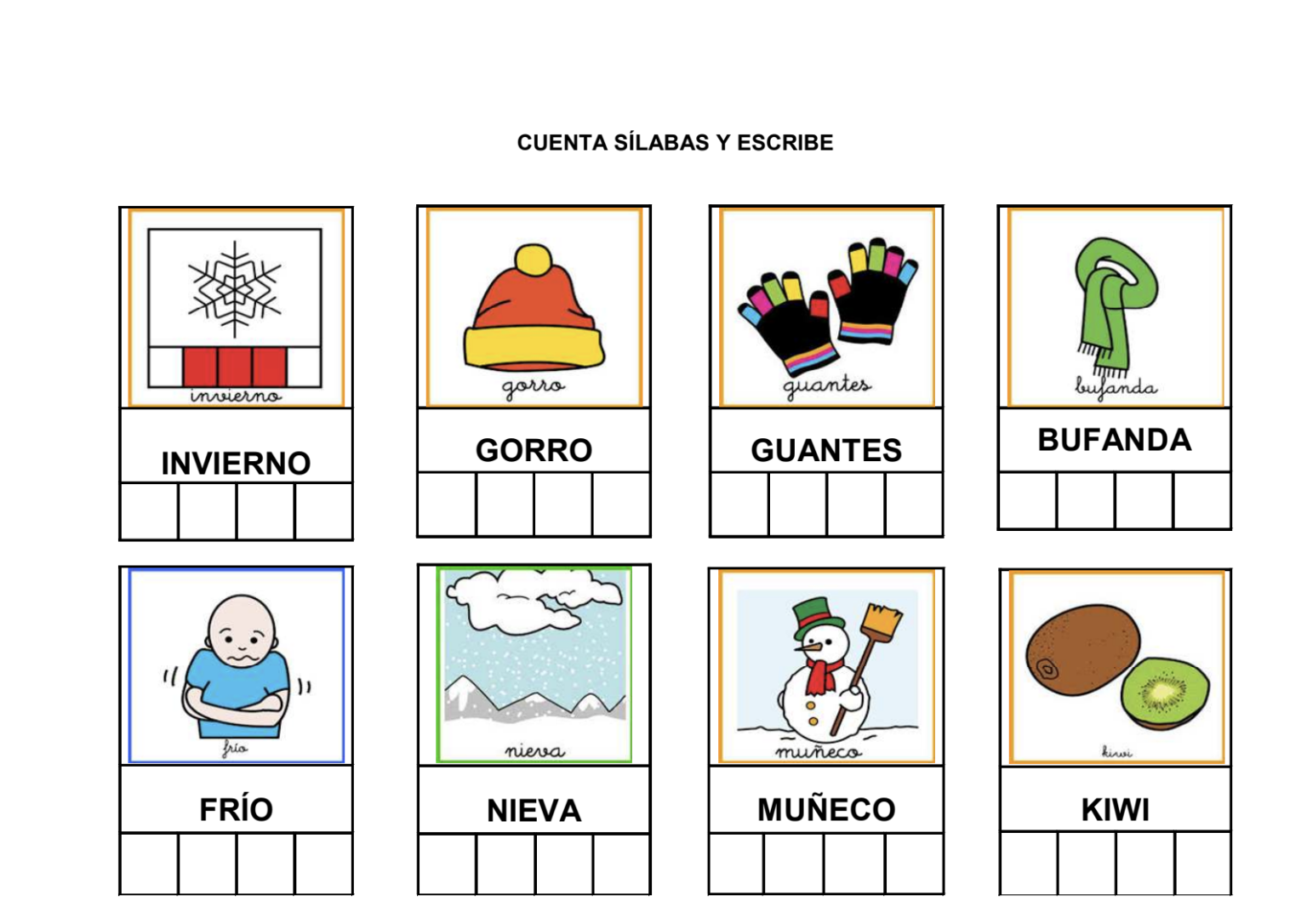 Las estaciones – Invierno - PLC El Olivo