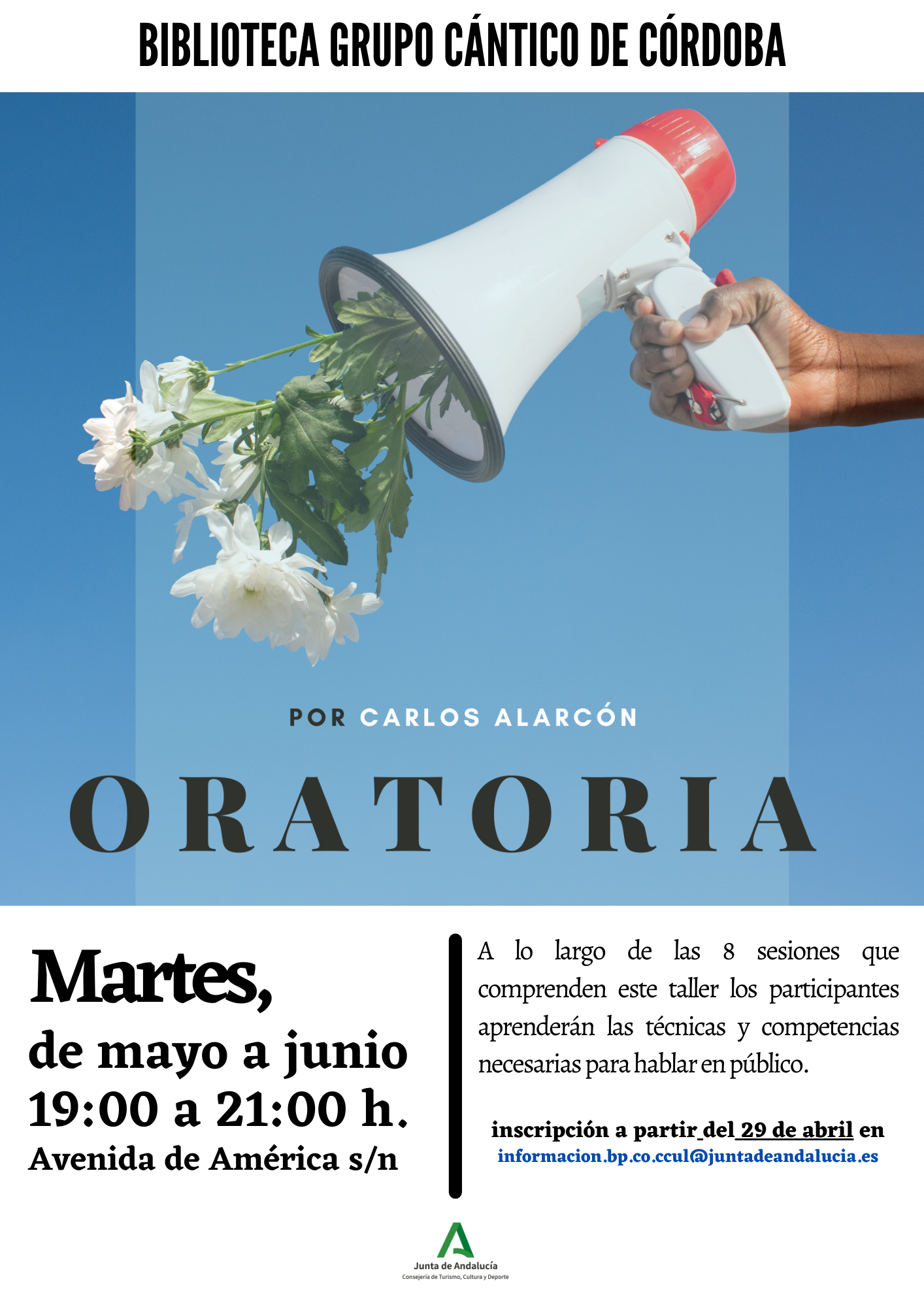 Biblioteca Pública «Grupo Cántico».- Taller de oratoria - PROGRAMAS ...