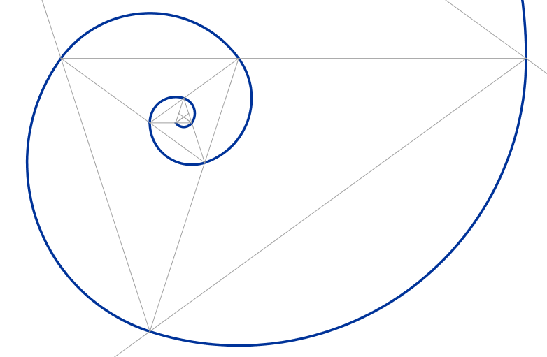 Espiral triangular áurea - Adicción Matemática