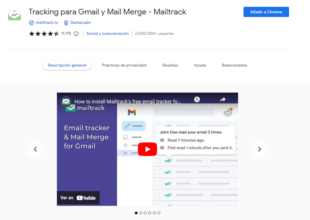 Mailtrack: Sistema de seguimiento de correo leído - Recursos digitales