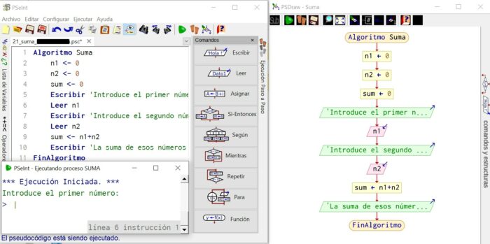 Pseudocódigo con PSeInt | Las TIC en el IES Alhadra